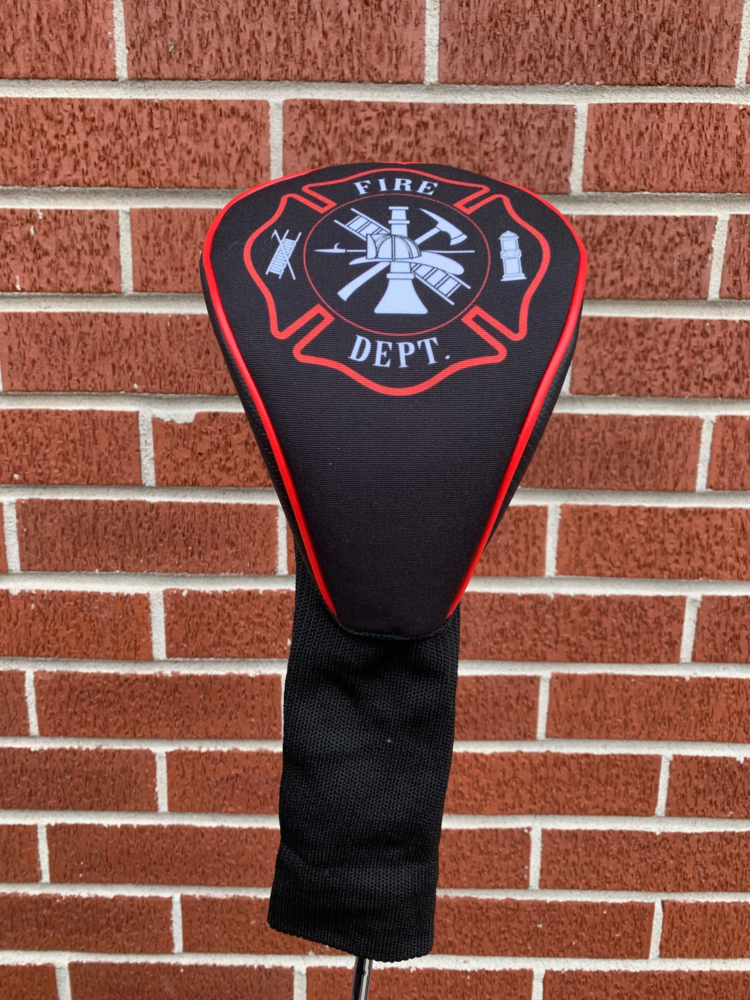 Fire Dept (blk) Golf Club Cover - Etsy