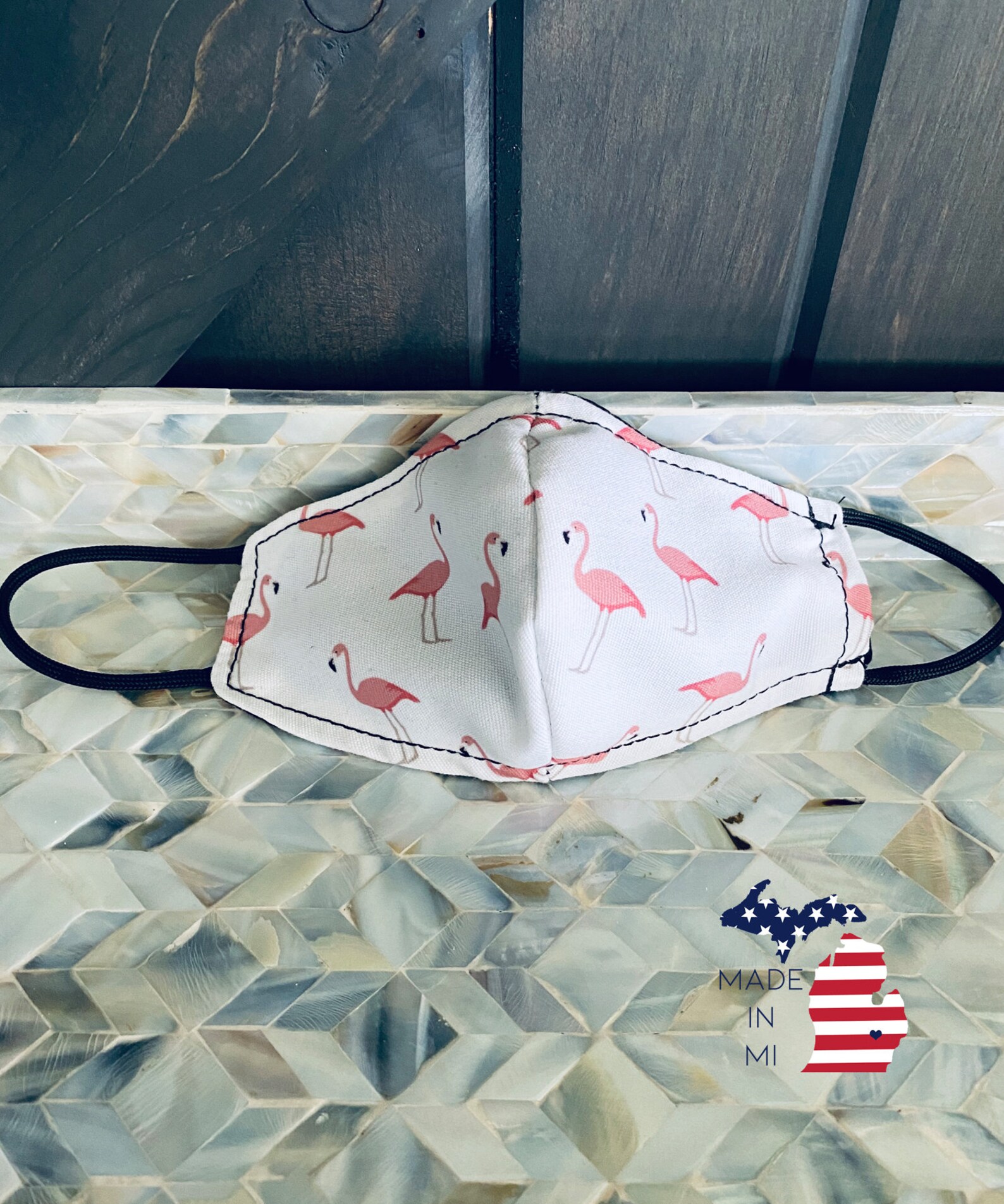 Flamingo Washable Face Mask With Nose Wire / Breathable Filter Pocket ...