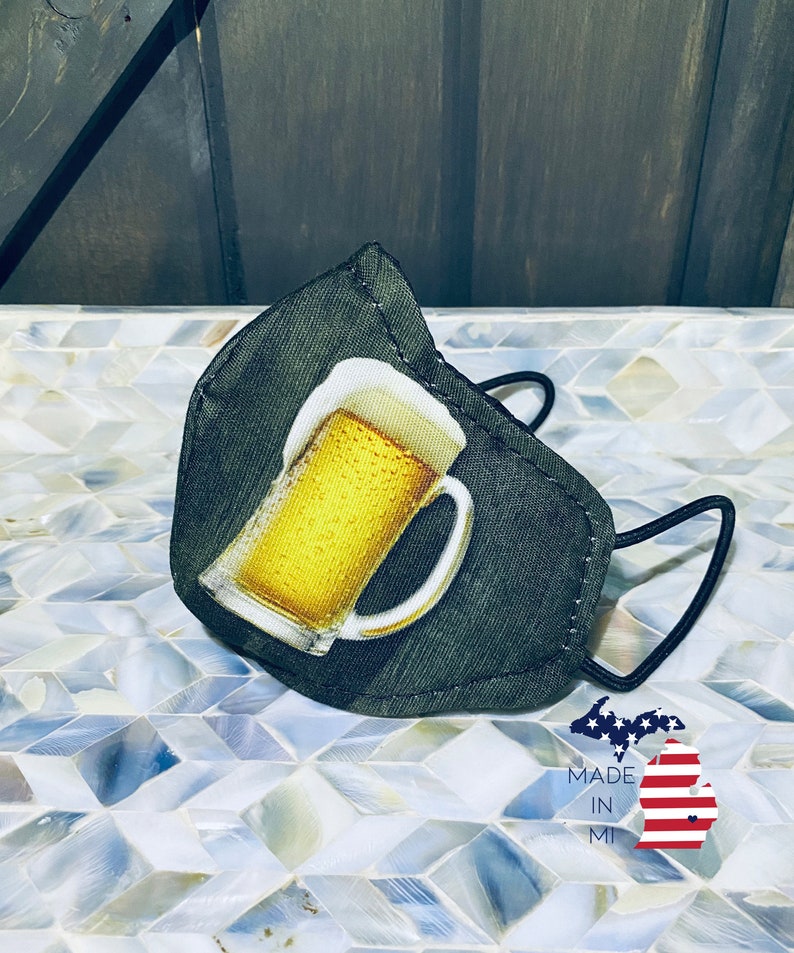 Will Lift for Beer Washable Face Mask With Nose Wire / Breathable ...