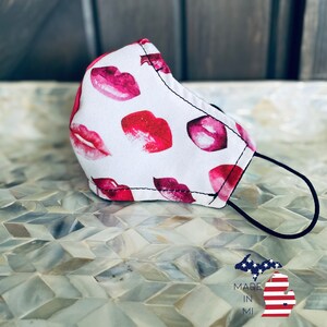 Lipstick Love Washable Face Mask With Nose Wire / Breathable Filter ...