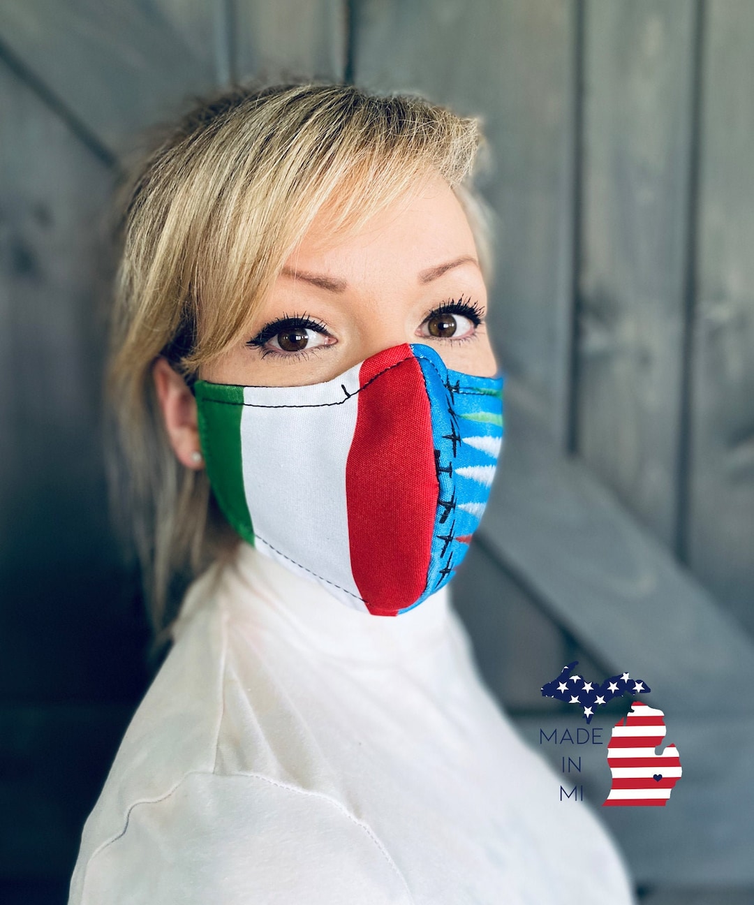 Italy Streams Washable Face Mask With Nose Wire / Breathable Filter ...