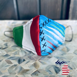 Italy Streams Washable Face Mask With Nose Wire / Breathable Filter ...