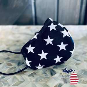 Thin Blue Line Washable Face Mask With Nose Wire / Breathable Filter ...