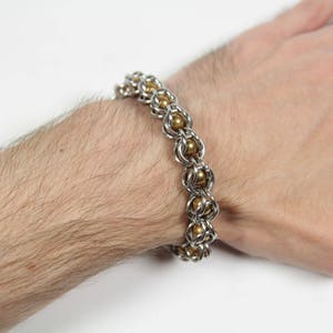 Captured Bead Bracelet Kit, 1.4mm, Chainmaille Kit, Stainless Steel ...