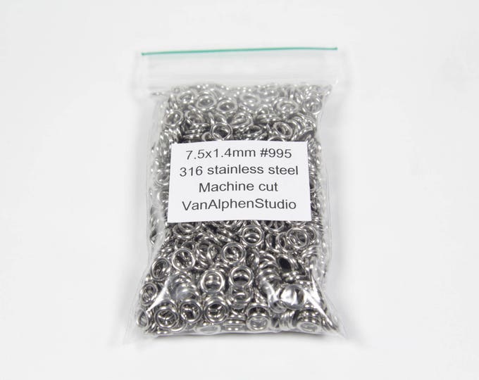 8.0x1.0mm, Stainless Steel Jump Rings, Machine Cut, Chainmaille Rings ...