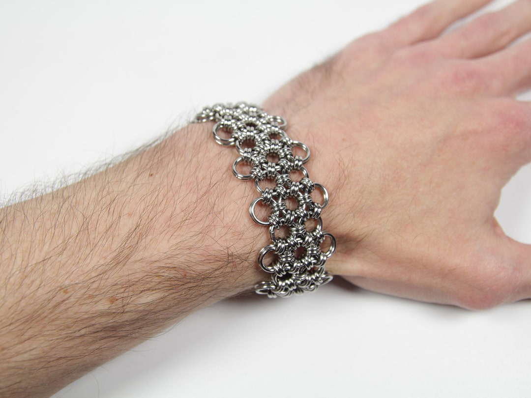 Japanese 12 in 2 Bracelet, Chainmaille Bracelet, Stainless Steel ...