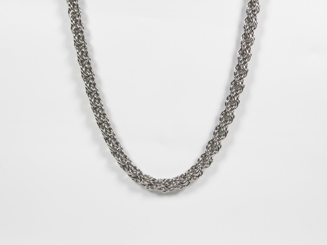 Liquorish Lace Ketting, Maliën Ketting, RVS, Chainmaille Ketting ...