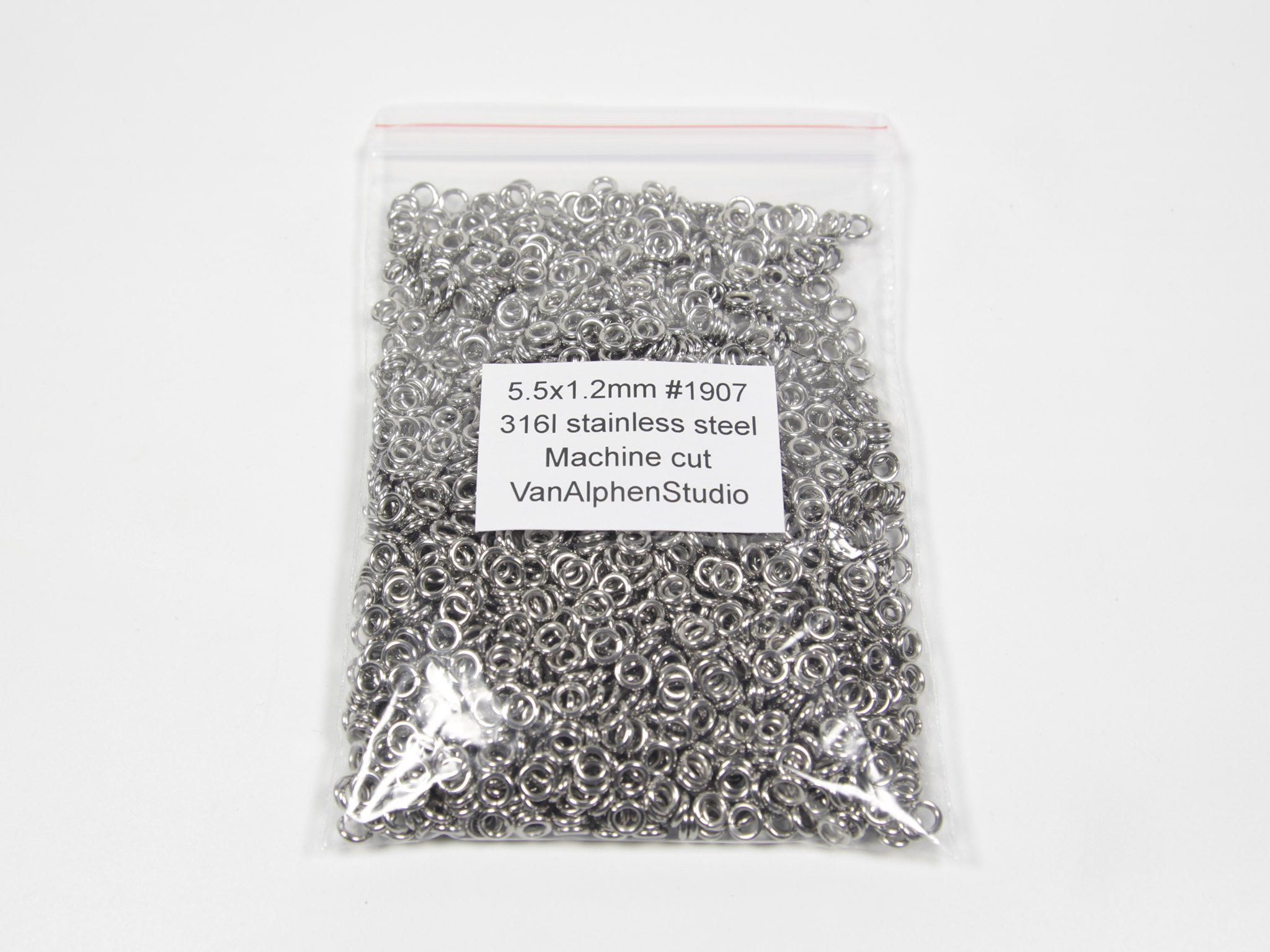 5.5x1.2mm Stainless Steel Jump Rings Machine Cut | Etsy