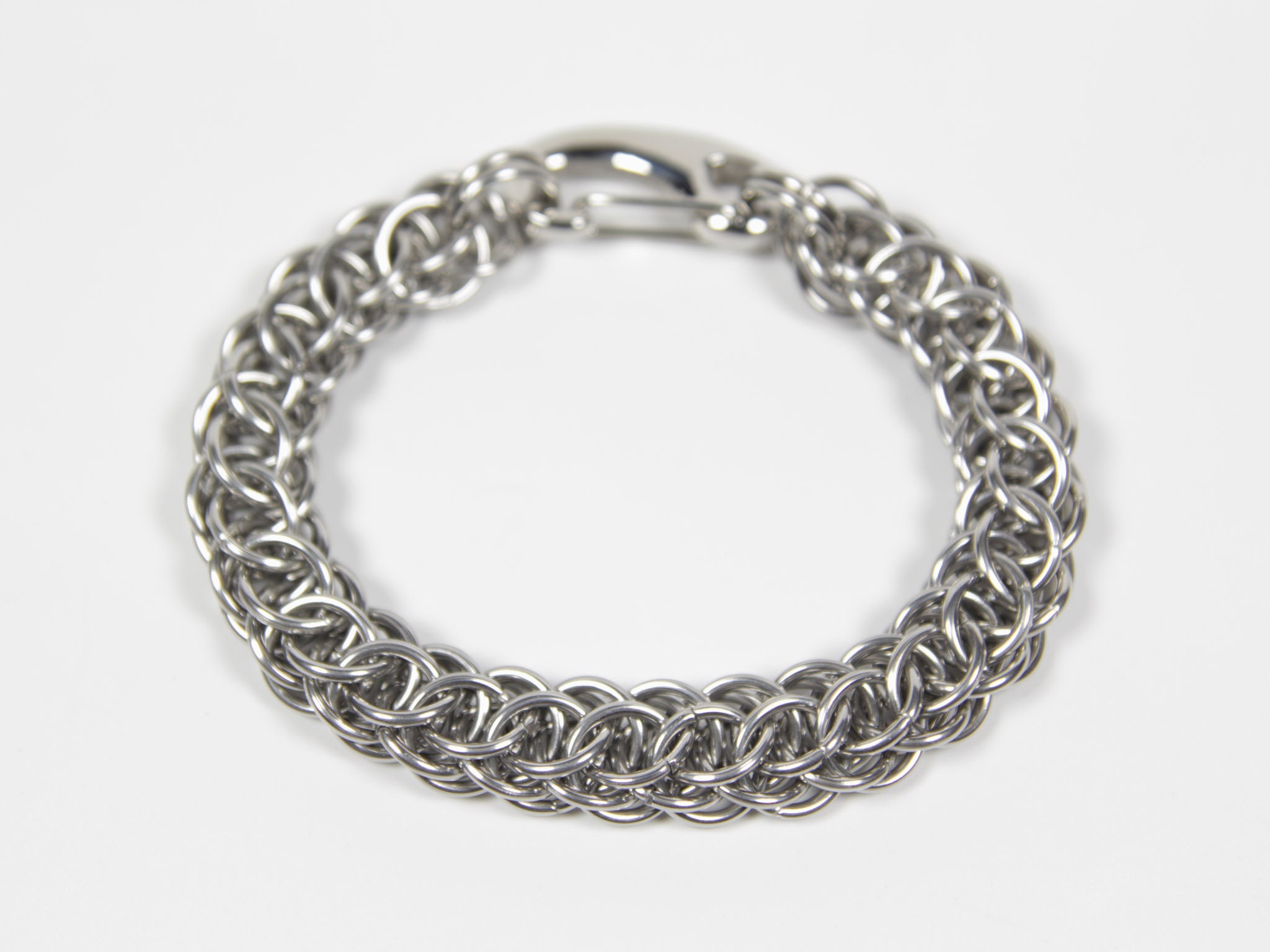 Flat Full Persian 5 in 1 Bracelet, Chainmaille Bracelet, Stainless ...
