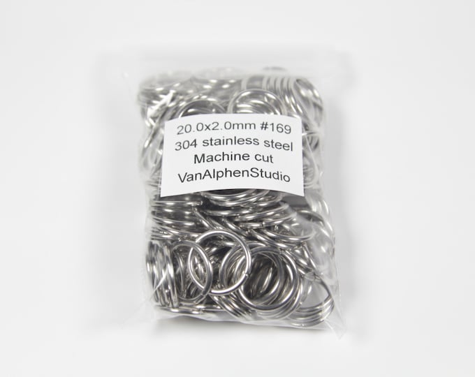 8.0x1.0mm, Stainless Steel Jump Rings, Machine Cut, Chainmaille Rings ...
