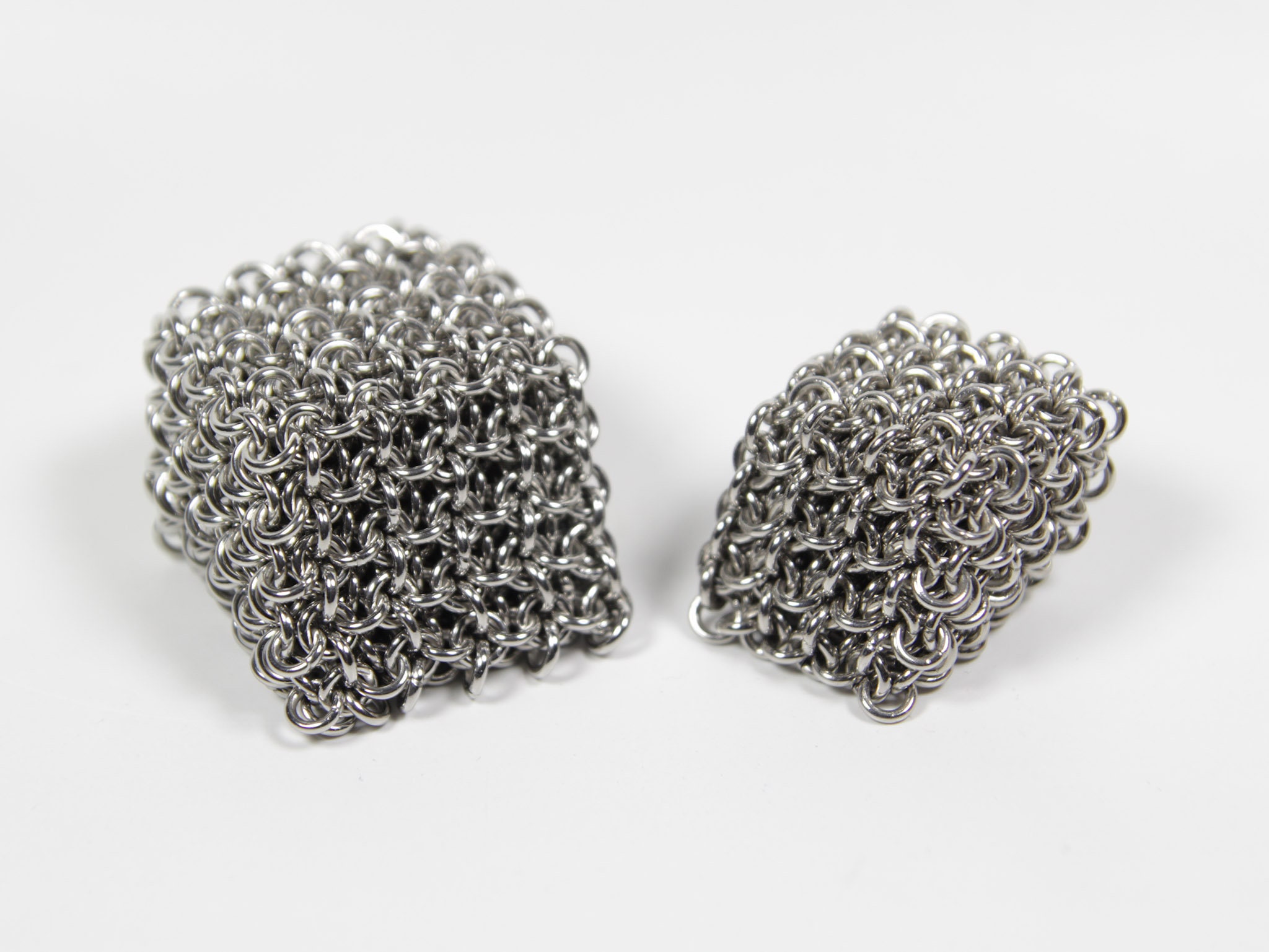 Japanese 4 in 1 Cube, 18swg, Maille Cube, Jelly Cube, Chainmaille Toy ...