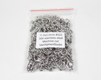 12.0x2.0mm Stainless Steel Jump Rings Machine Cut | Etsy