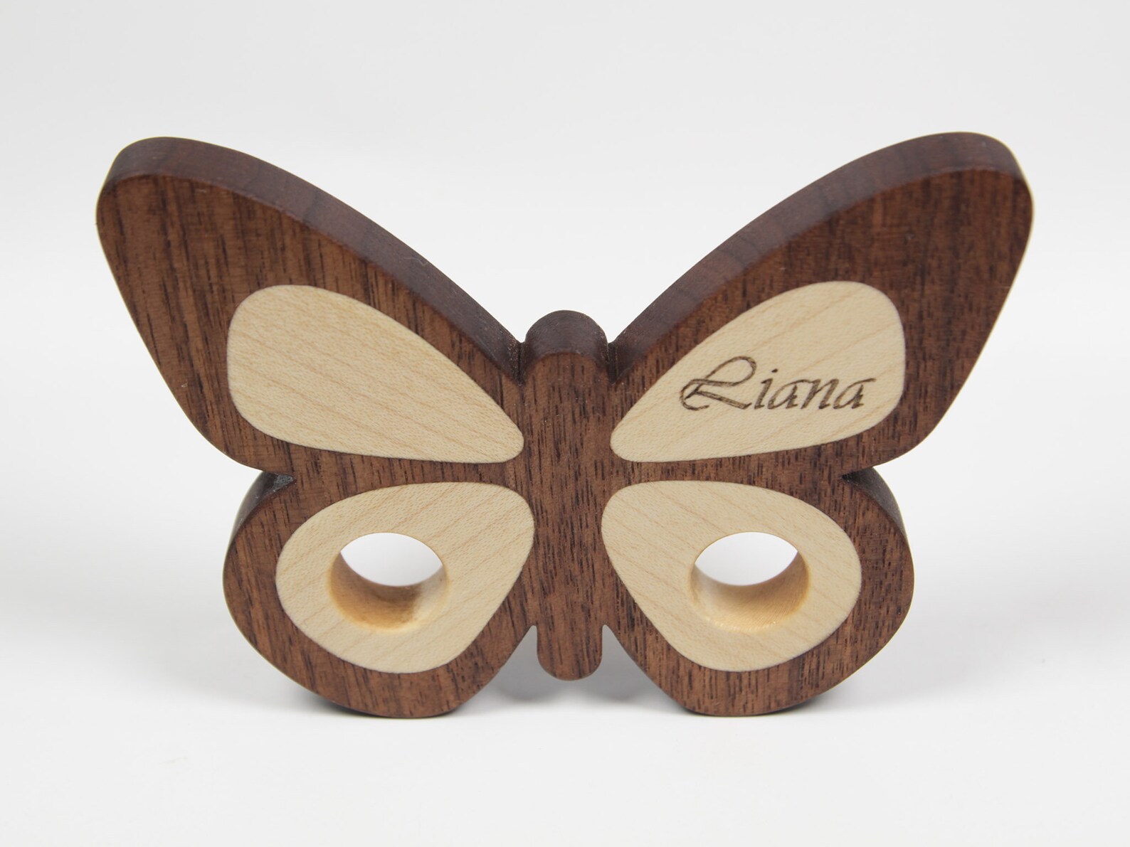 Personalized Butterfly Teether Wooden Teether Natural Wood - Etsy