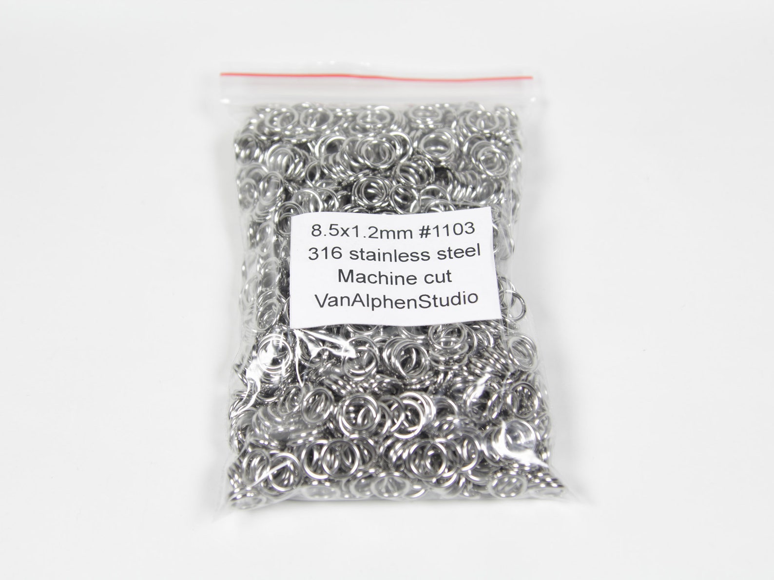 8.5x1.2mm Stainless Steel Jump Rings Machine Cut | Etsy