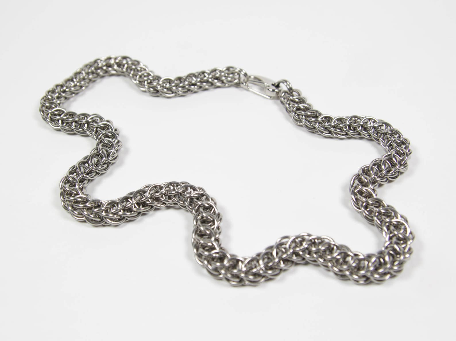 Flat Full Persian 5 in 1 Necklace Chainmaille Necklace | Etsy