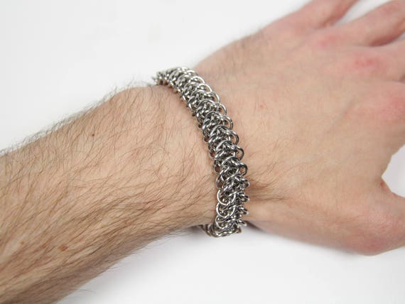 Elf Bridge Chain Bracelet Chainmaille Bracelet Stainless | Etsy