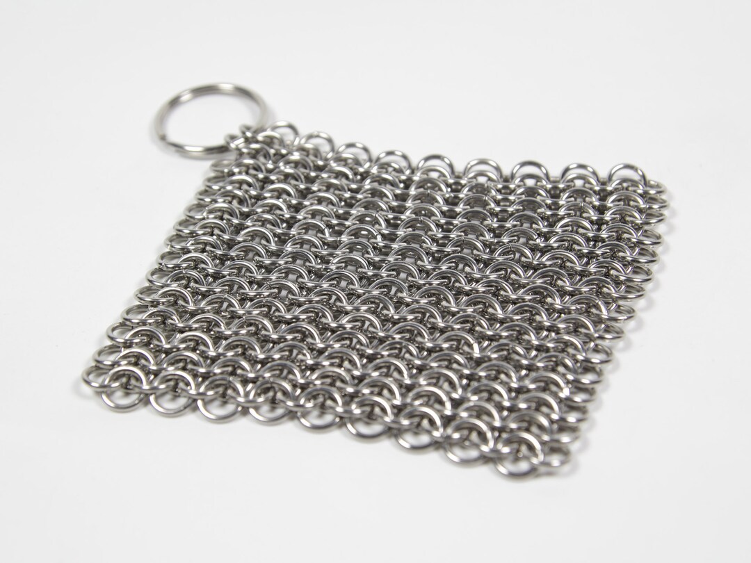 Chainmaille Pot Scrubber, Stainless Steel, Maille Pot Scrubber, Cast ...