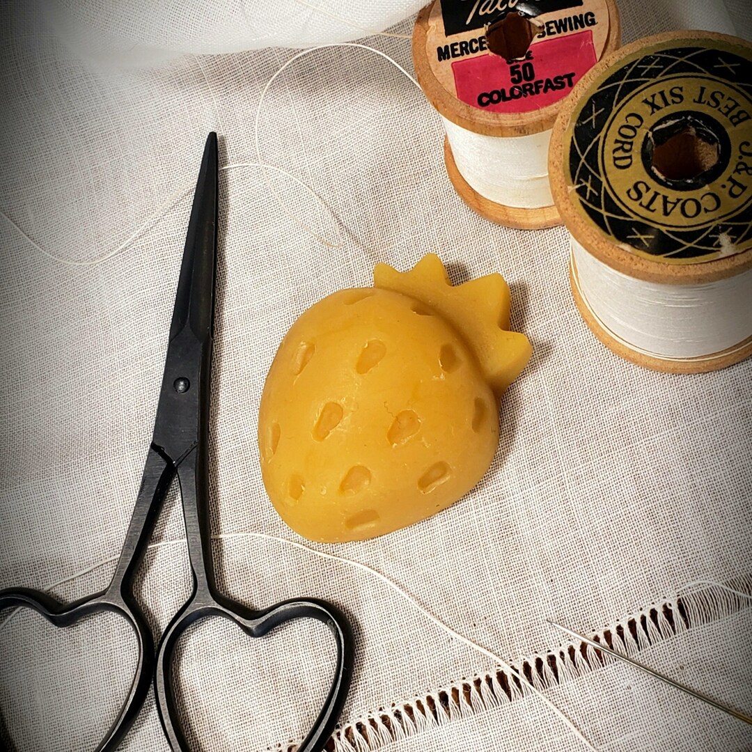 Beeswax Cake for Hand Sewing - Strawberry - Thread Conditioner Waxer - Etsy