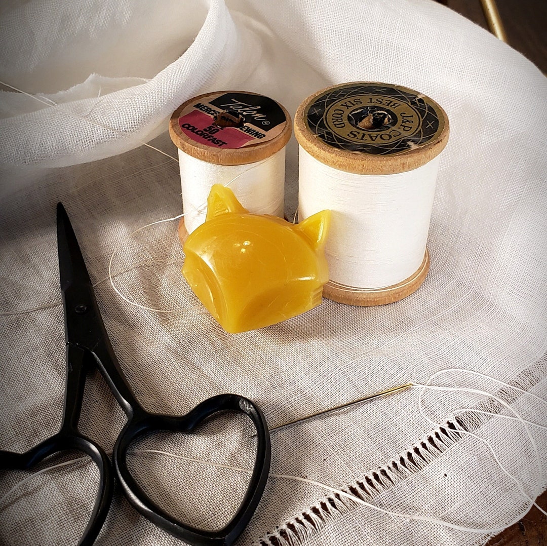 Beeswax Cake for Hand Sewing - Fox - Thread Conditioner Waxer - Etsy