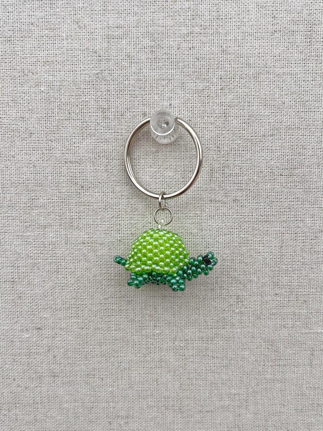 3D Seed Bead Turtle Keychain, Seed Bead, Keychain, Turtle Keychain ...