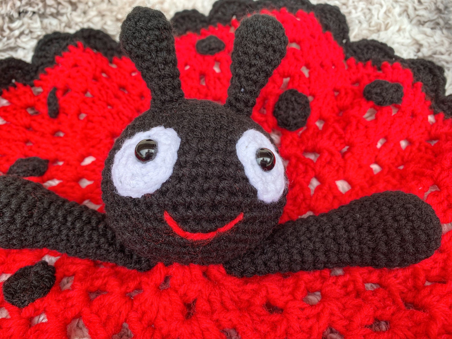 PATTERN: Crochet Ladybug Lovey dottie the Ladybug Lovey PDF - Etsy