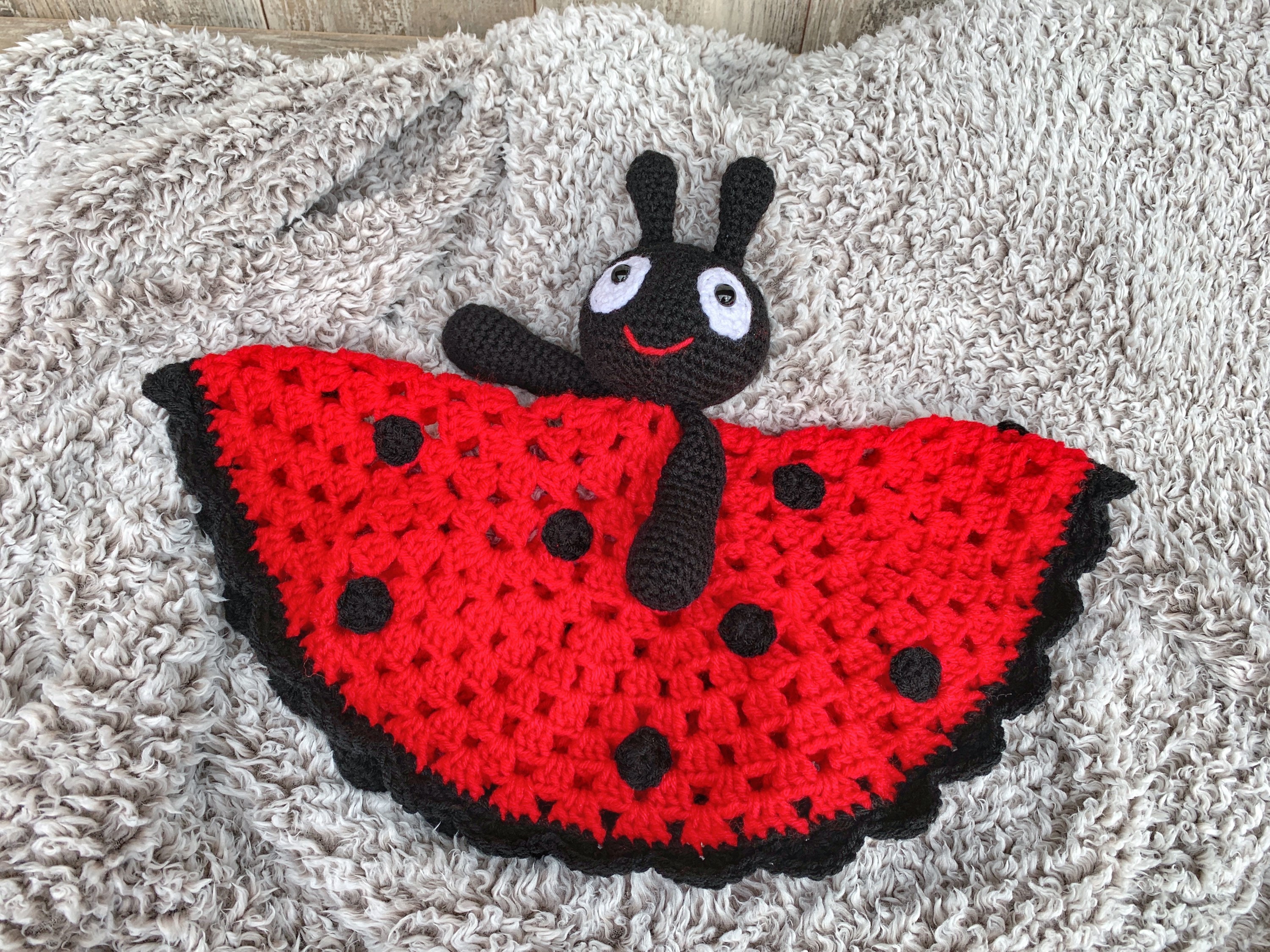 PATTERN: Crochet Ladybug Lovey Dottie The Ladybug Lovey PDF | Etsy