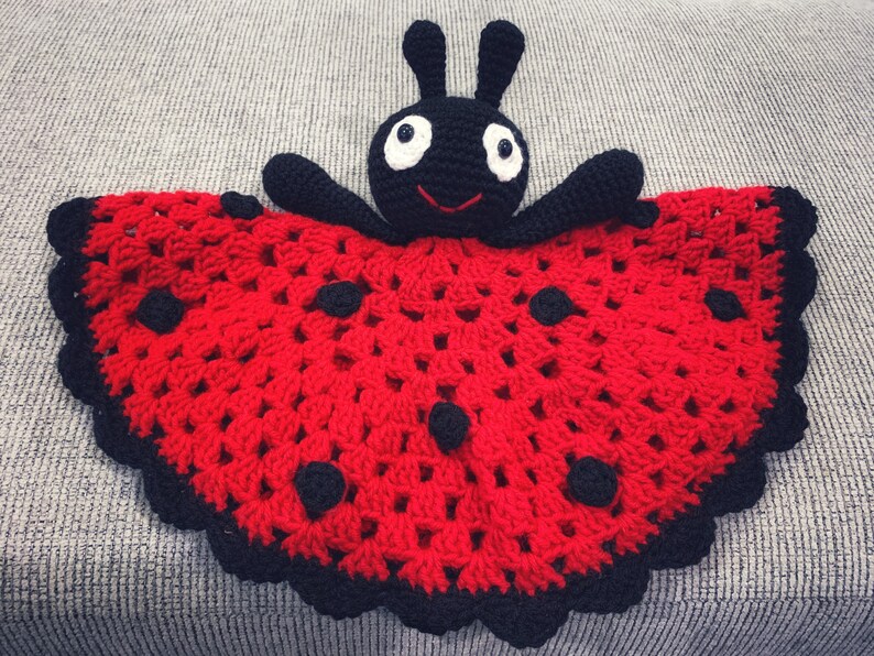 PATTERN: Crochet Ladybug Lovey dottie the Ladybug Lovey PDF - Etsy