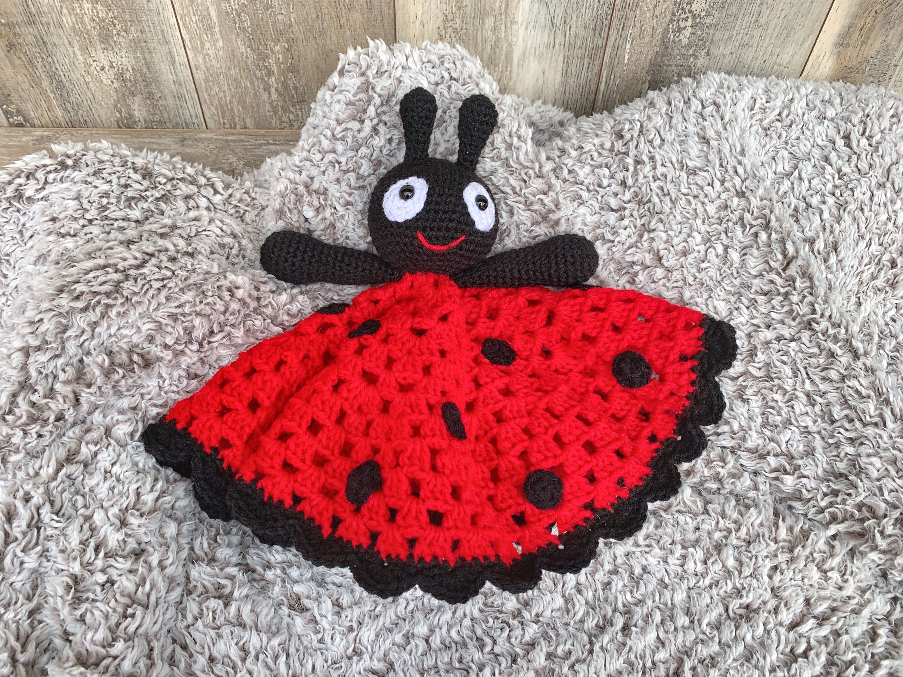 PATTERN: Crochet Ladybug Lovey Dottie The Ladybug Lovey PDF | Etsy