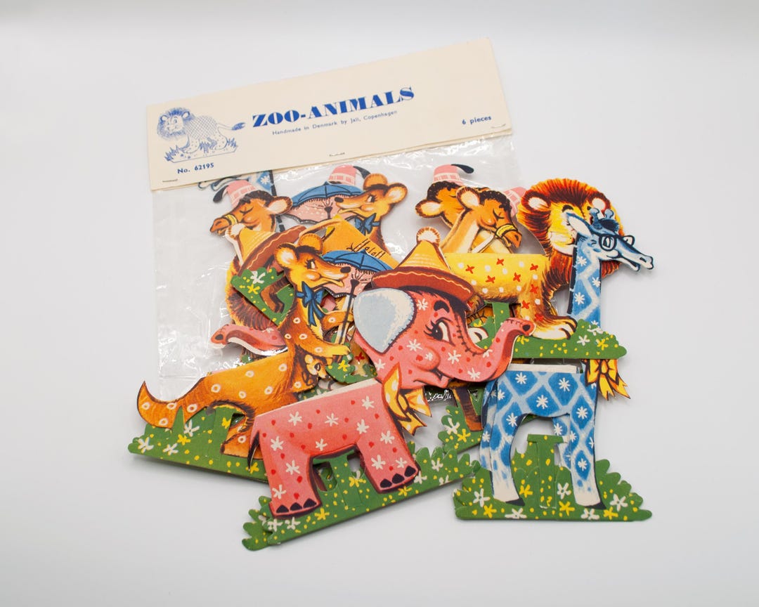 Vintage 1960s Honeycomb Pop-up Zoo Animals - Etsy