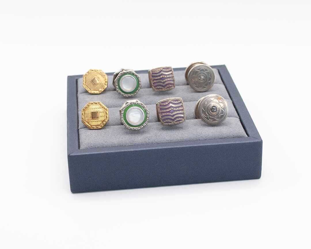 Four Pairs of Vintage Snap Cufflinks - Etsy