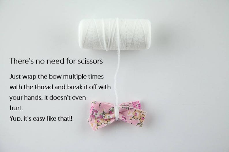 Bow Line, Bow Thread, White Thread, DIY Bow Thread, for Easier Hair Bow ...