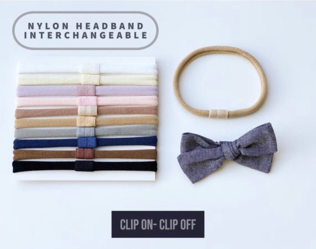 Nylon Headbands, Interchangeable Nylon Headband, Nude Nylon Headband ...