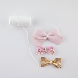 Bow Line, Bow Thread, White Thread, DIY Bow Thread, for Easier Hair Bow ...