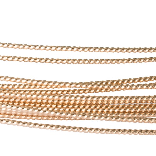 14/20 Yellow Gold-filled Pattern 1/2 Round Wire soft 5.41 X - Etsy