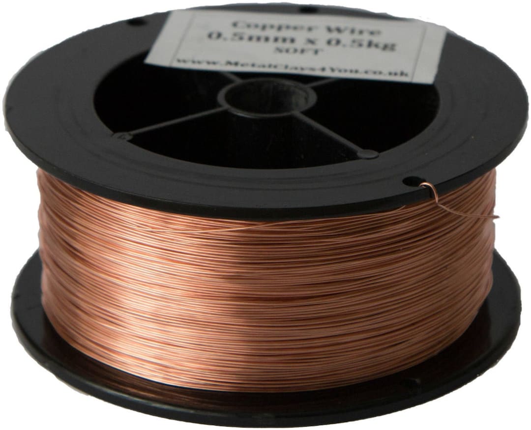 Unplated Copper Round Wire 1kg 2x500g - Etsy UK