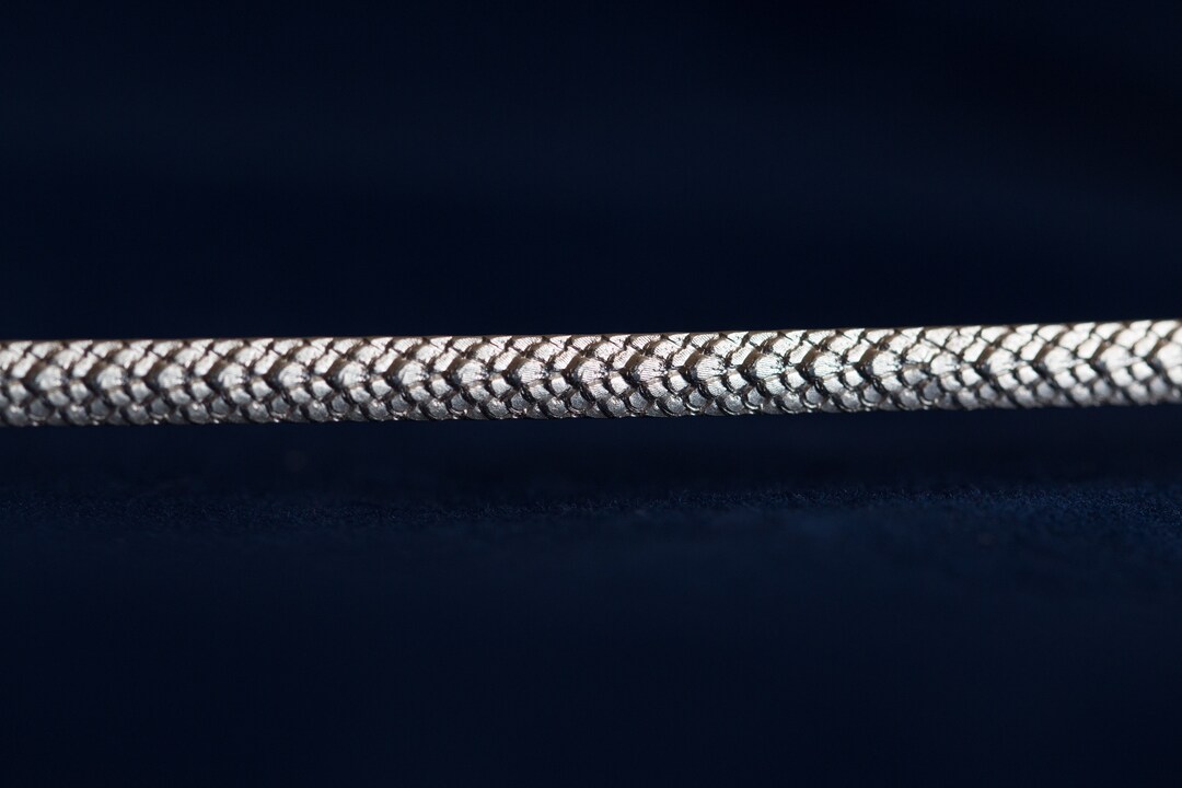 925 Sterling Silver Pattern Flat Wire 'snake Skin' - Etsy