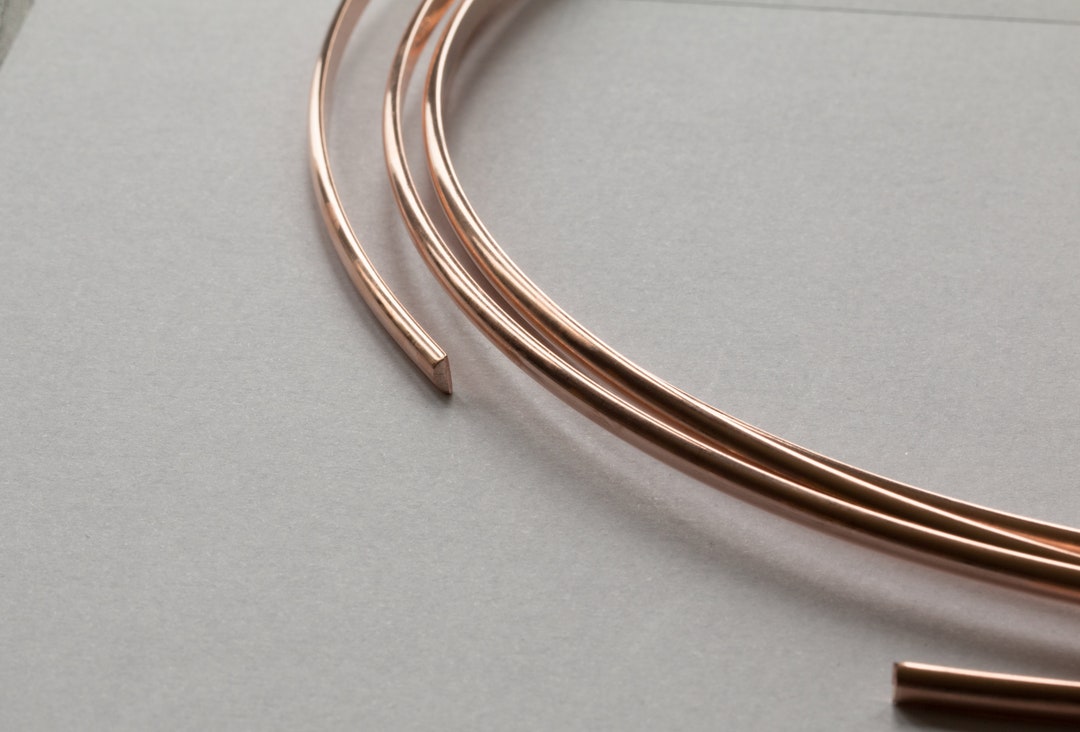 14/20 Rose Gold-filled Half-round Wire (half Hard) - Etsy
