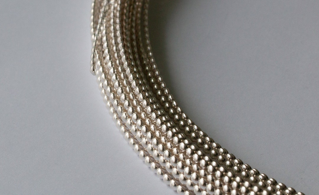 925 Sterling Silver Half-bead Wire (soft) - Etsy