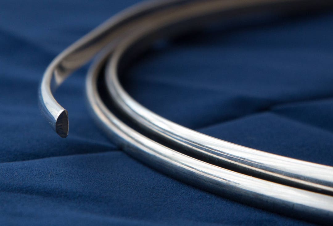 925 Sterling Silver Half-round Wire (soft) - Etsy