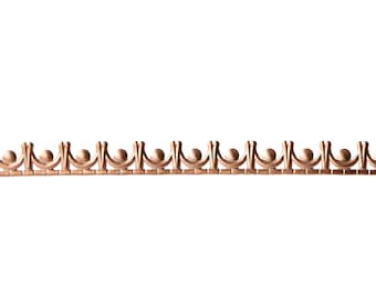 Adornville™ Copper Gallery Bezel Wire Ribbon double Crown 7.5mm 24 ...