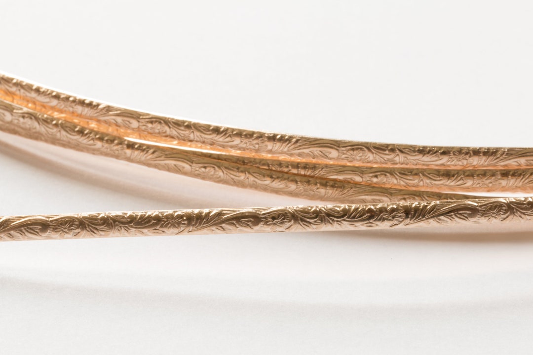 14/20 Yellow Gold-filled Pattern Wire (soft) 4.09 X 1.37mm - Etsy