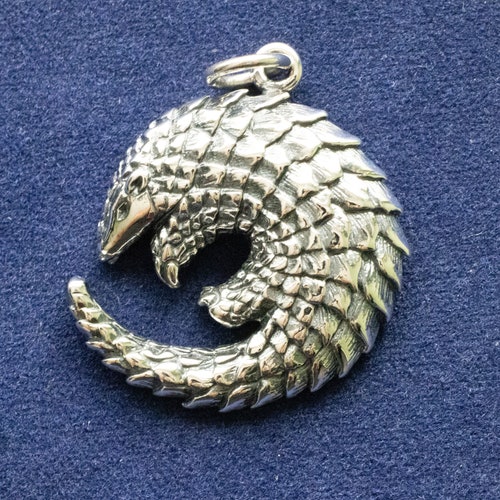 Sterling Silver Pangolin Charm Endangered Species Mammal - Etsy