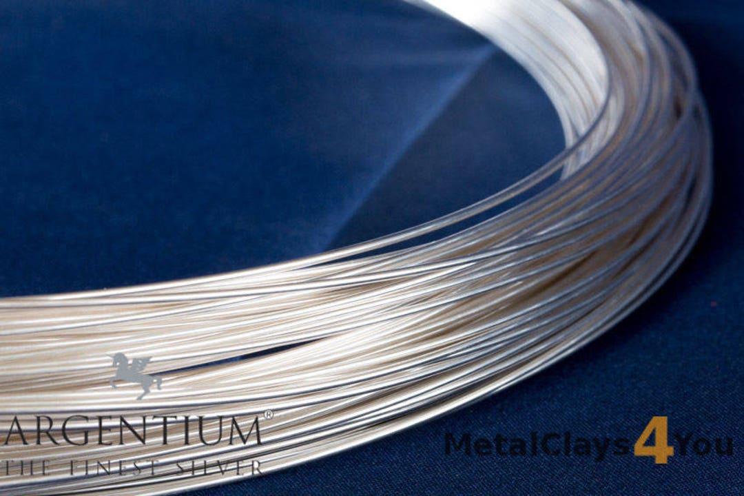 935 Argentium Sterling Silver Round Wire (half Hard) - Etsy