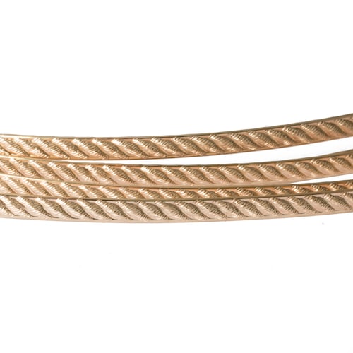 14/20 Yellow Gold-filled Pattern 1/2 Round Wire soft 5.41 X - Etsy