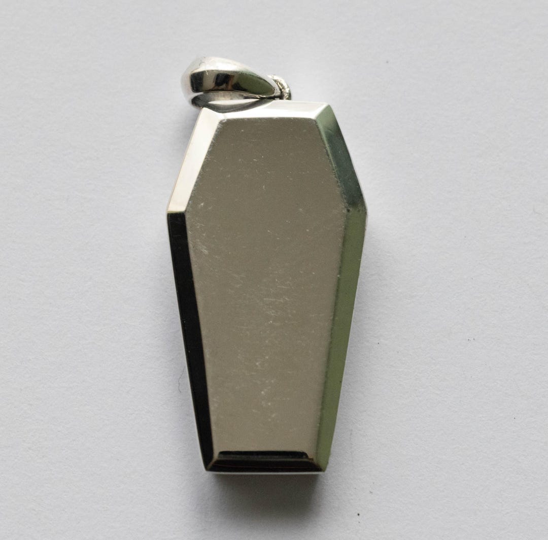 925 Sterling Silver Coffin Locket Charm - Etsy