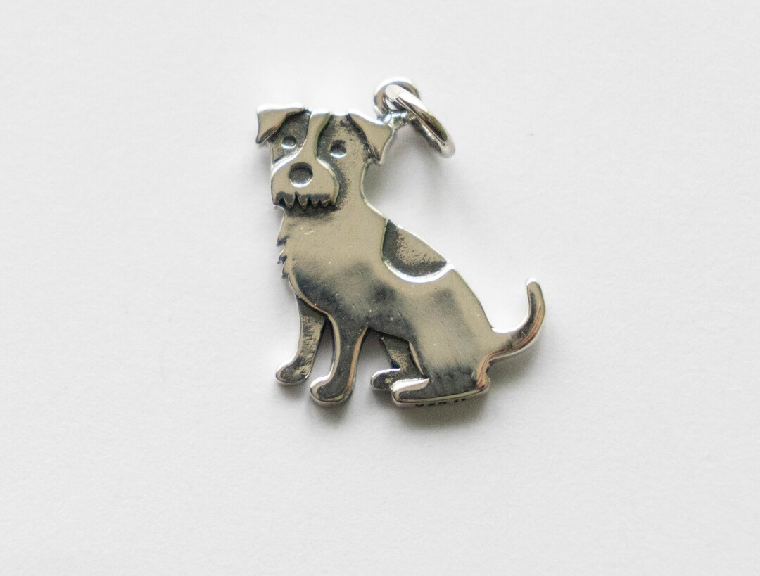 925 Sterling Silver Jack Russell Terrier Dog Charm - Etsy