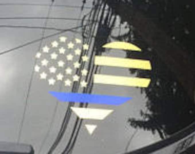 Personalized 911 Decal Dispatcher Decal Thin Gold Line - Etsy
