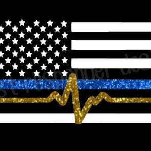 Thin Blue Yellow Line Police Dispatcher Distressed US Flag - Etsy