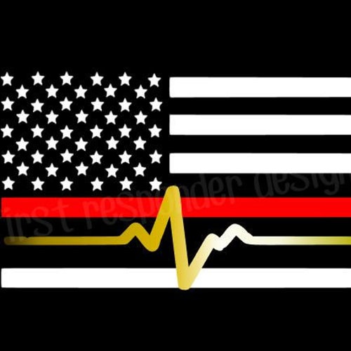 Thin Gold Line Heart Dispatcher Decal. 911 Dispatcher Sticker. | Etsy