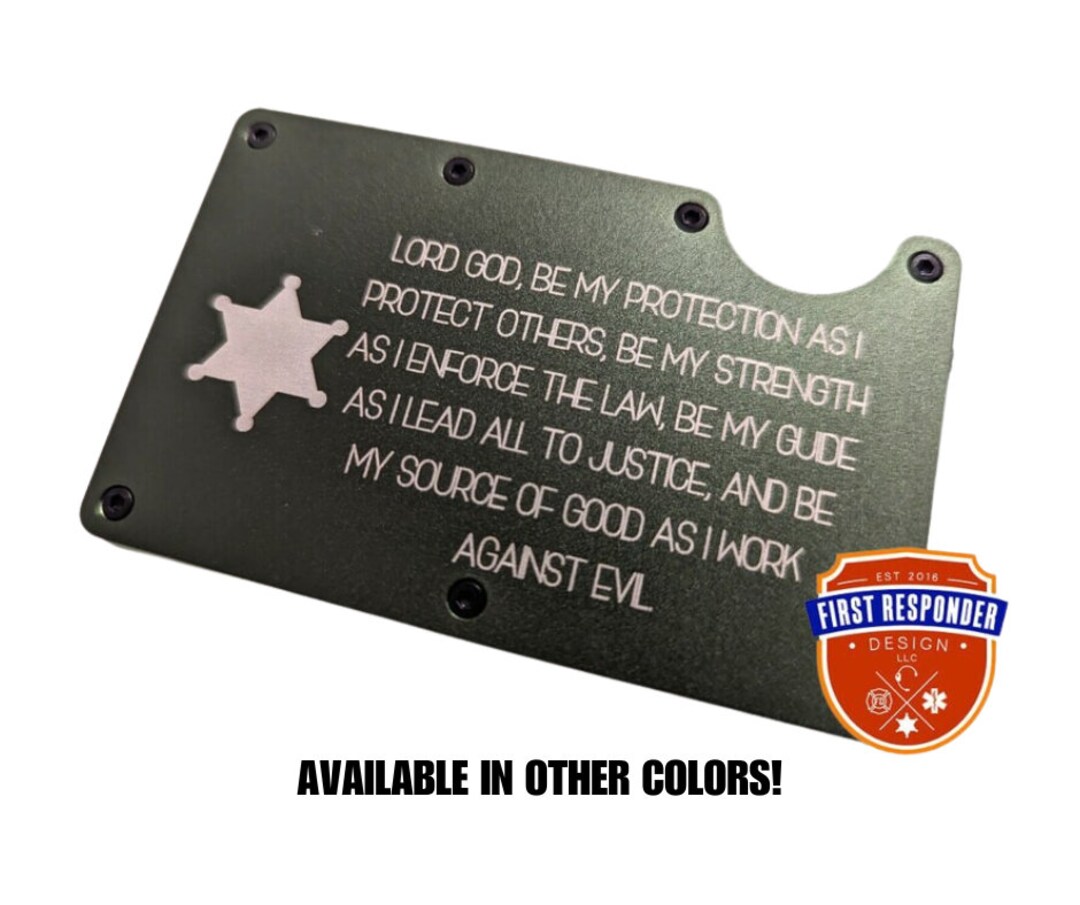 Police Officer Prayer Police Officer Prayer Wallet Law Enforcement ...